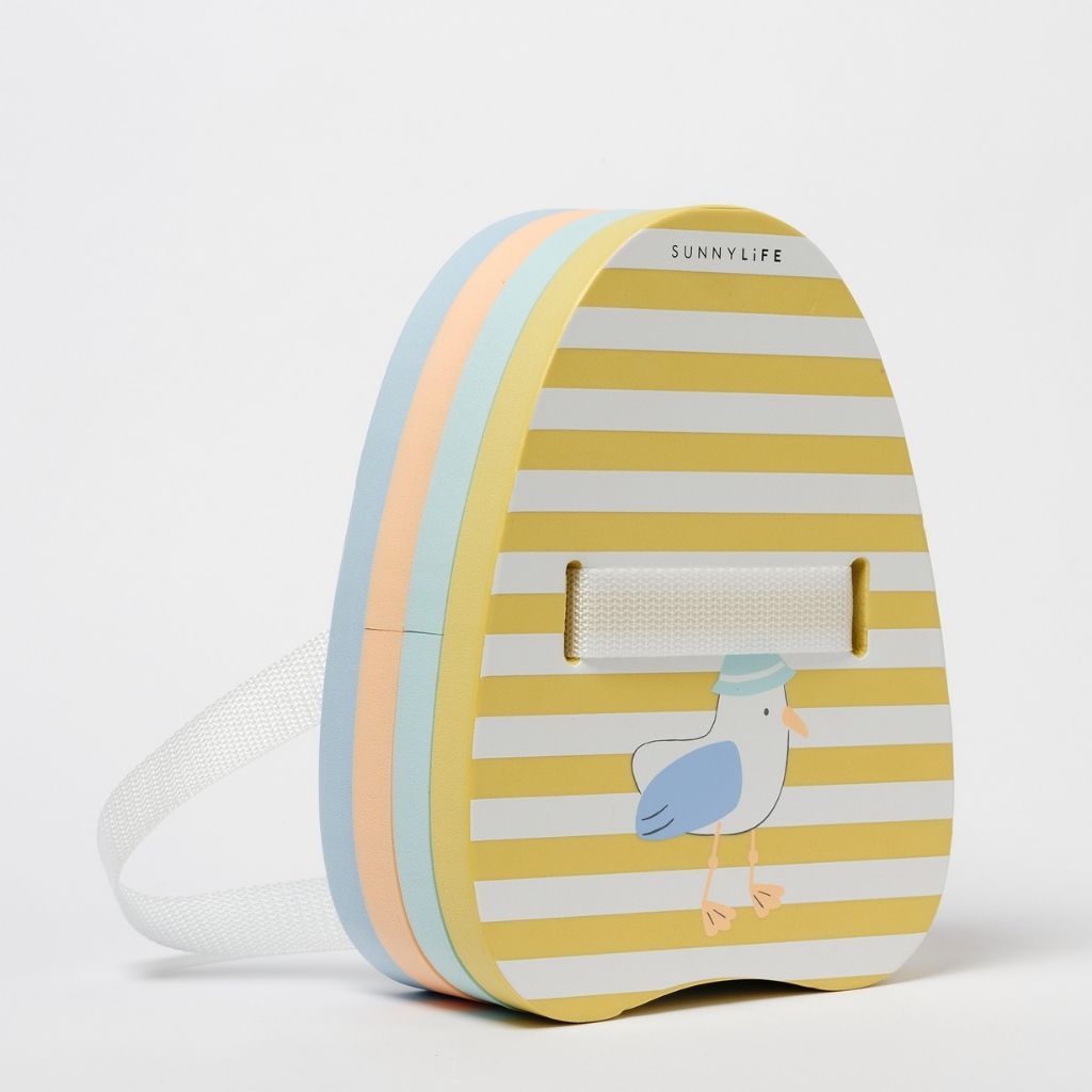 Sunnylife Kids Sid the Seagull Mustard Stripe Bubble Back Float | The ...